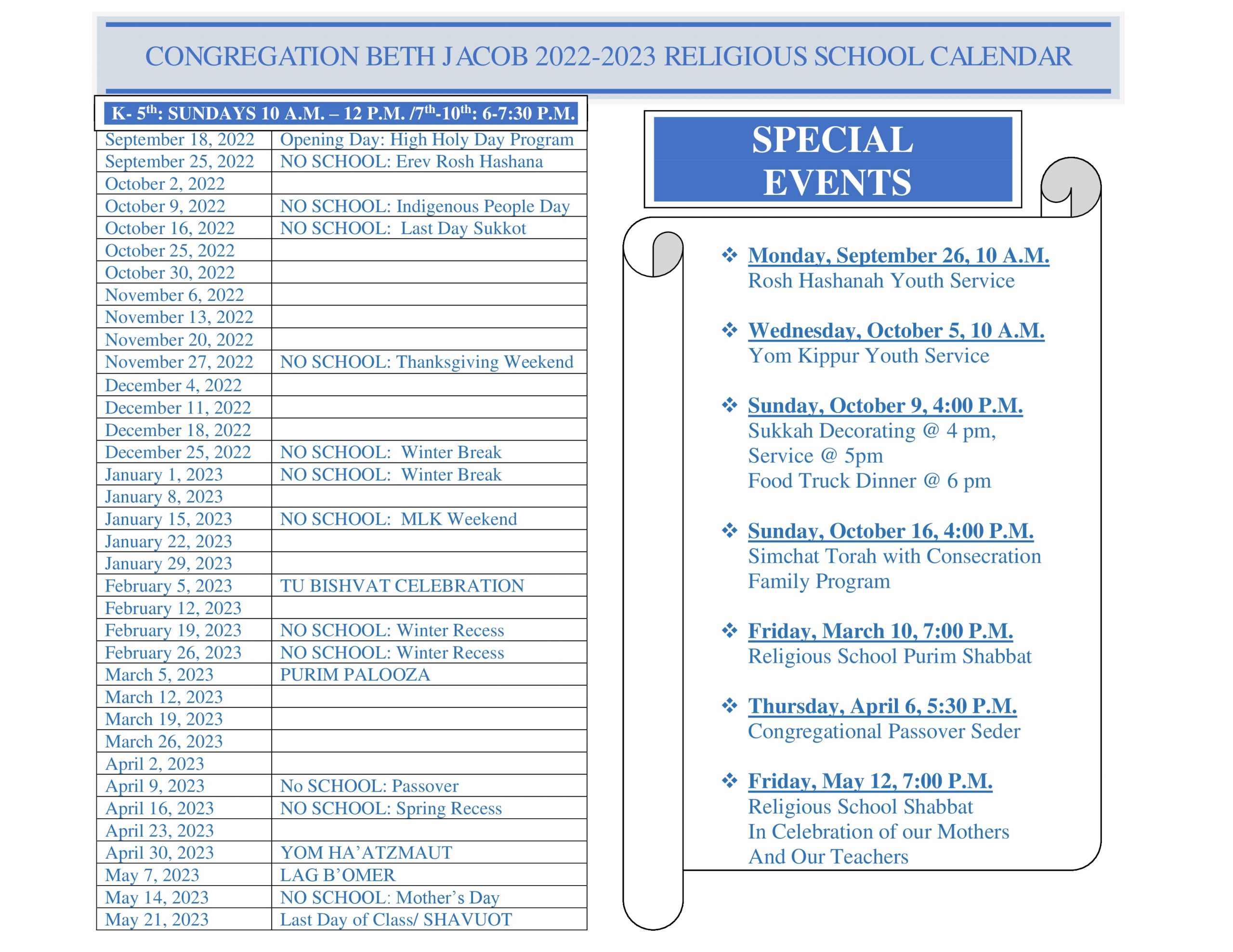 Beit Sefer - Congregation Beth Jacob